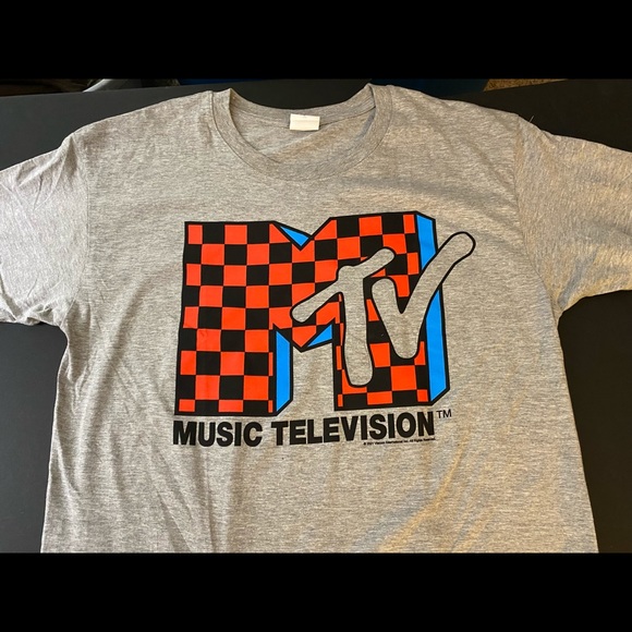 MTV | Shirts | Mtv Gray Tshirt Large New Without Tags | Poshmark